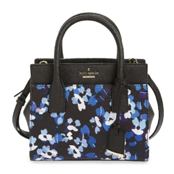 kate spade | Bags | Kate Spade Blue Floral Crossbody Bag Euc | Poshmark